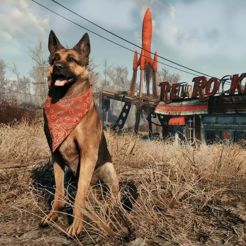 Живые обои Fallout 4 Dog скачать на VSThemes.org