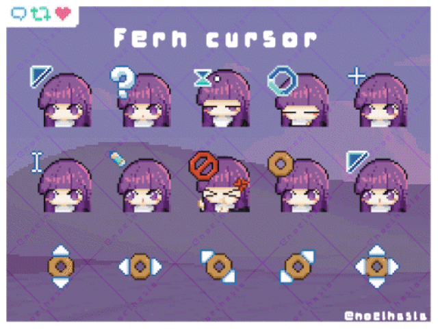Cursors Fern (Sousou no Frieren) on Windows download on VSThemes.org