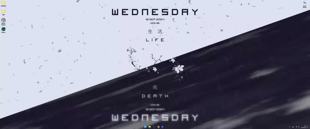 Live wallpaper Life / Death Minimal download on VSThemes.org