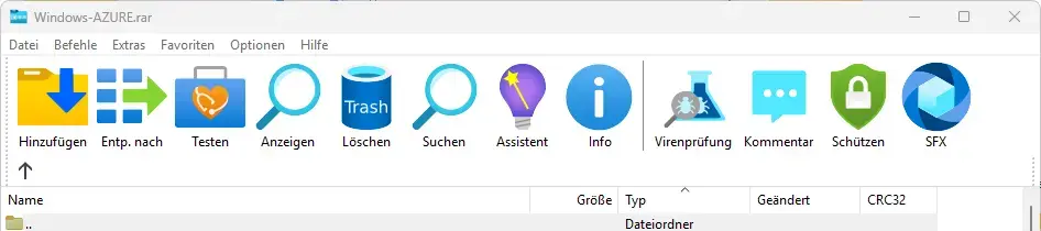 Theme AZURE for WinRAR download on VSThemes.org