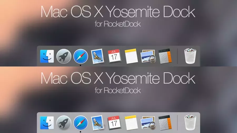 Skin Mac OS X Yosemite for RocketDock download on VSThemes.org
