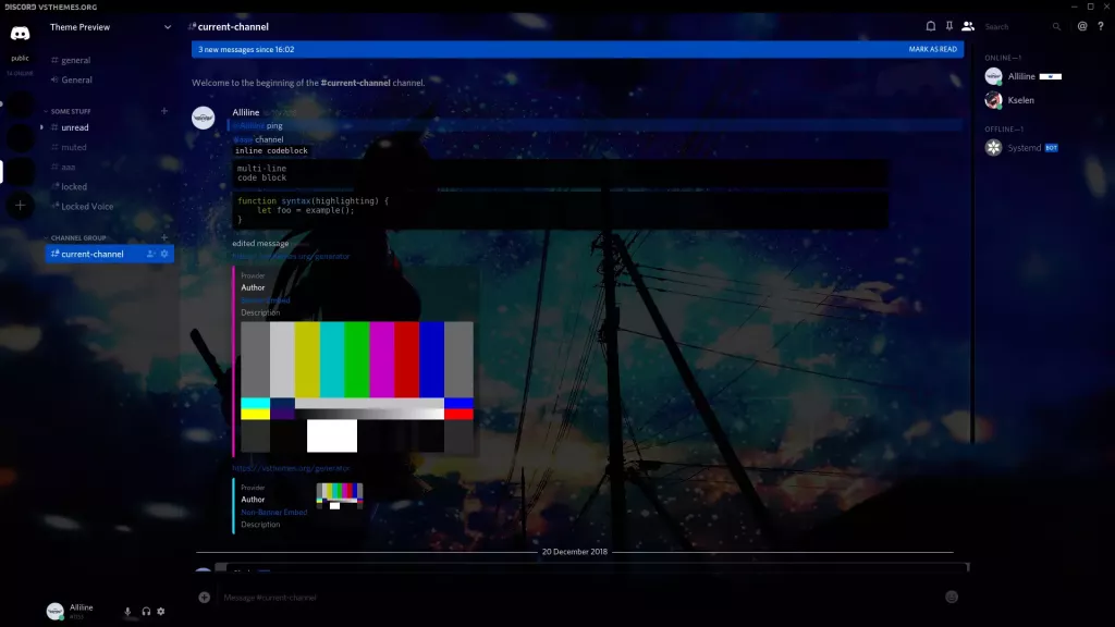 Theme Red died for Discord download on VSThemes.org