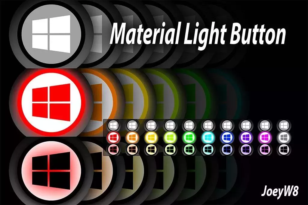 Start orb Windows 10 round flag, ten colors for Windows download on ...