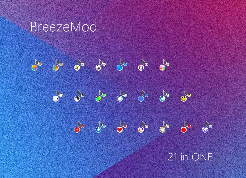 Cursors BreezeMod, 21 animation version on Windows download on VSThemes.org