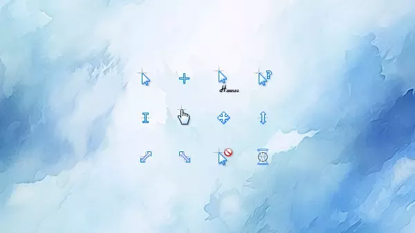 Cursors Milky blue on Windows download on VSThemes.org