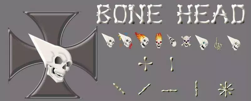 Cursors Bone head, skull on Windows download on VSThemes.org