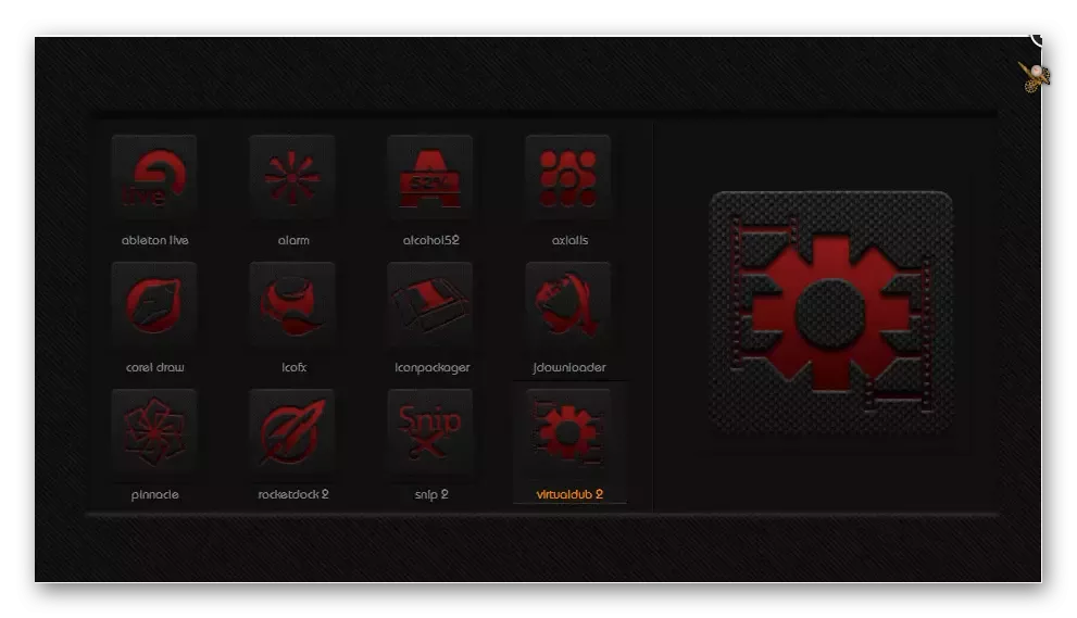 Icons IAD, black and red download on VSThemes.org