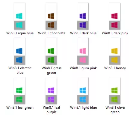 Start orb Original Windows 8.1 flag, 23 colors for Windows download on ...