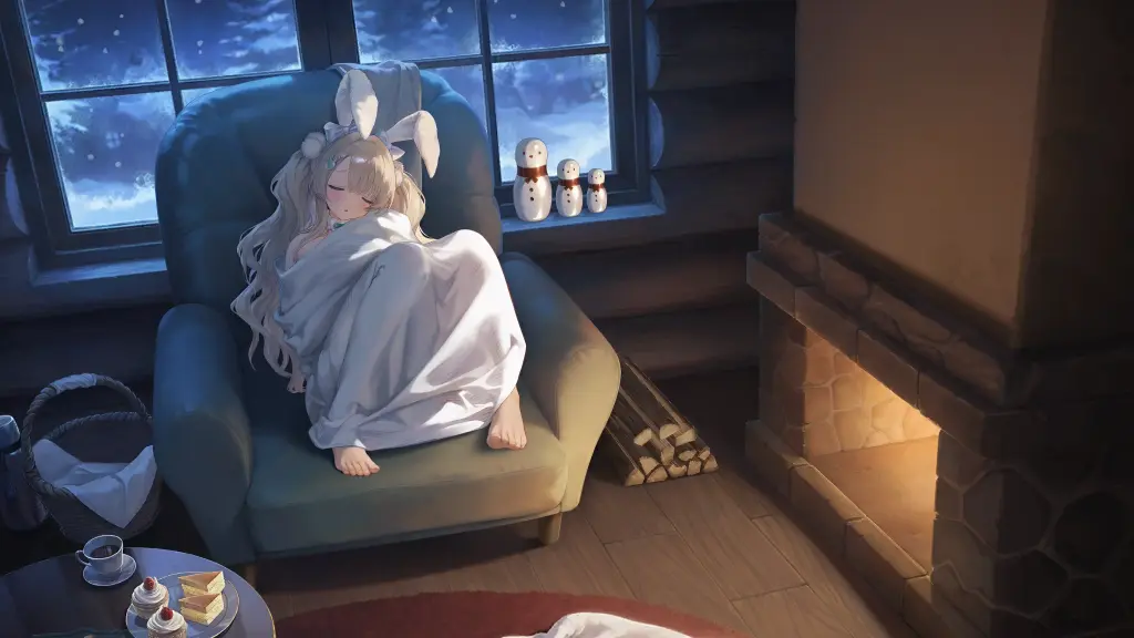 Live wallpaper Sleeping bunny girl in a chair (BrownDust2) download on ...