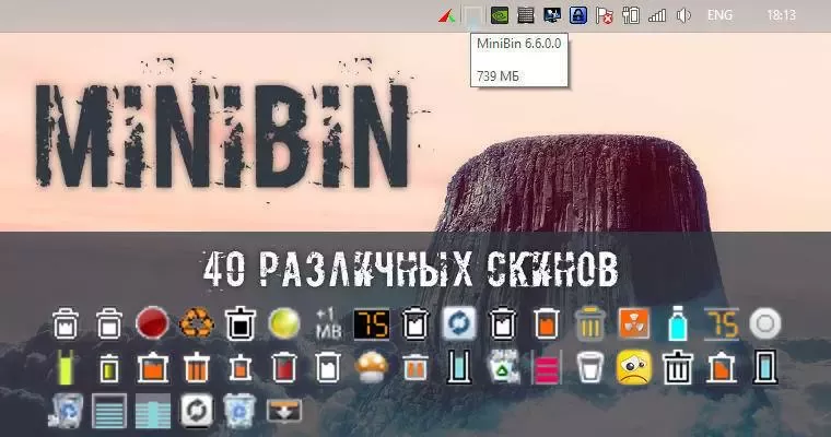 MiniBin - корзина в трее скачать на VSThemes.org