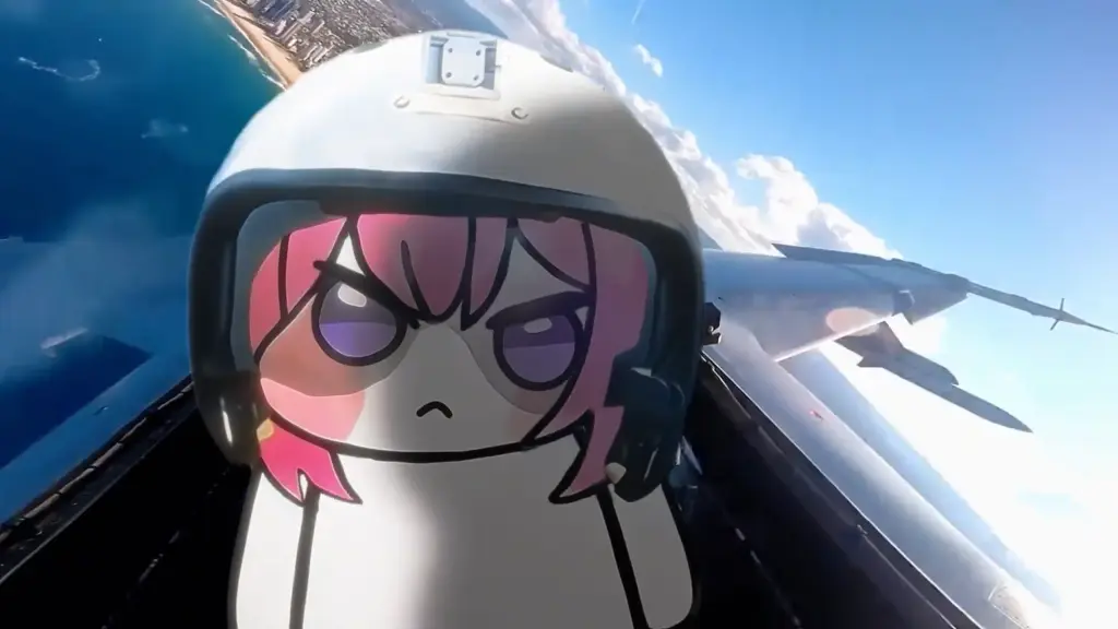 Live wallpaper Doro flight on a fighter jet download on VSThemes.org