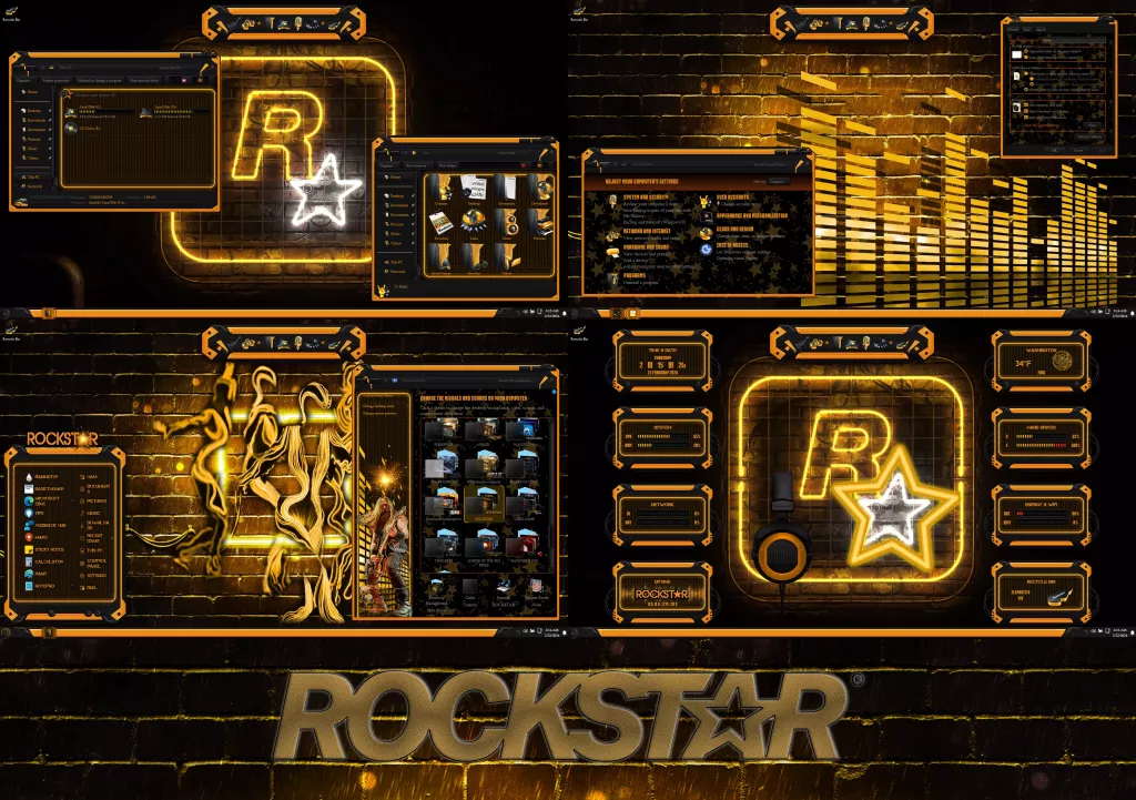 Theme Rockstar for Windows 11 download on VSThemes.org
