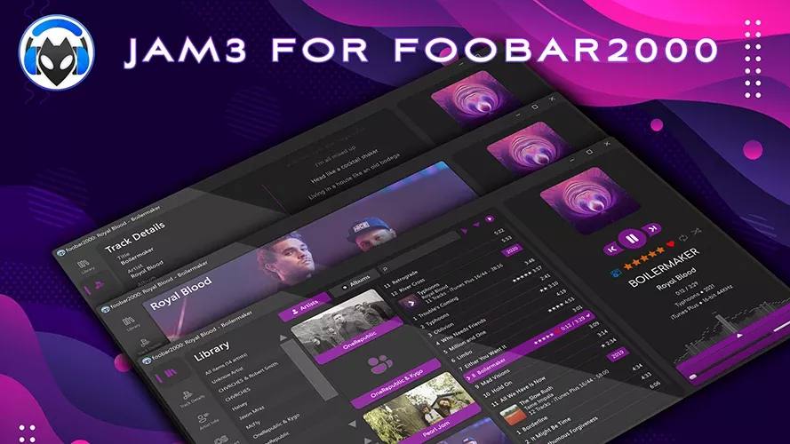 Skin JAM 3 for Foobar2000 download on VSThemes.org