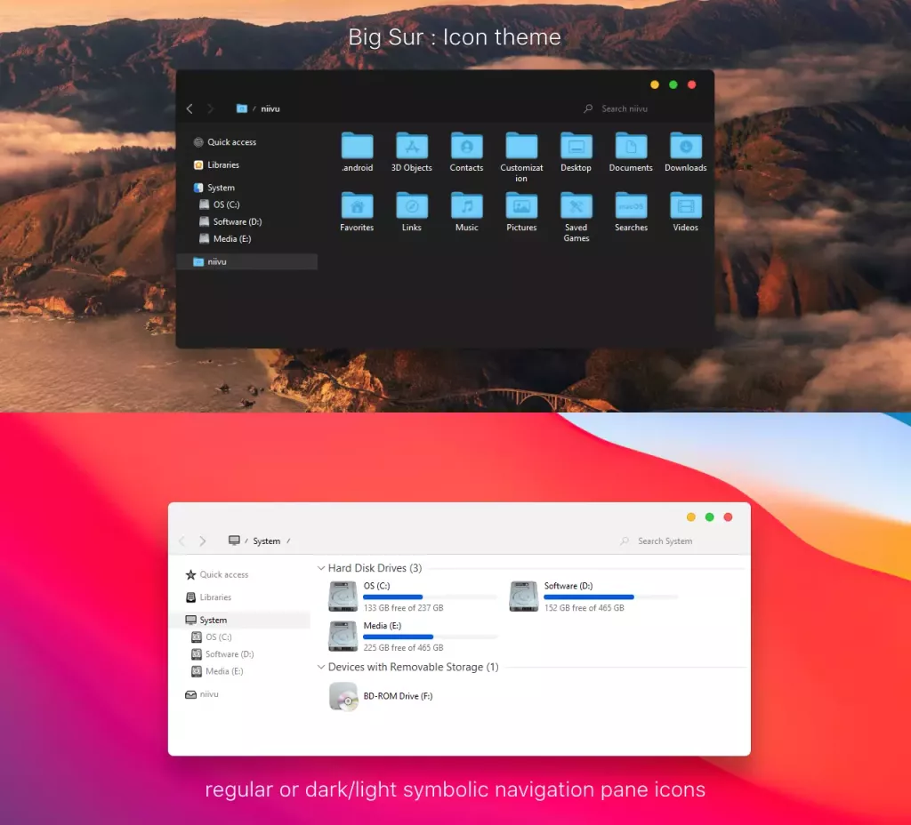 Icons Apple Mac OS Big Sur, Standard style for 7tsp download on ...