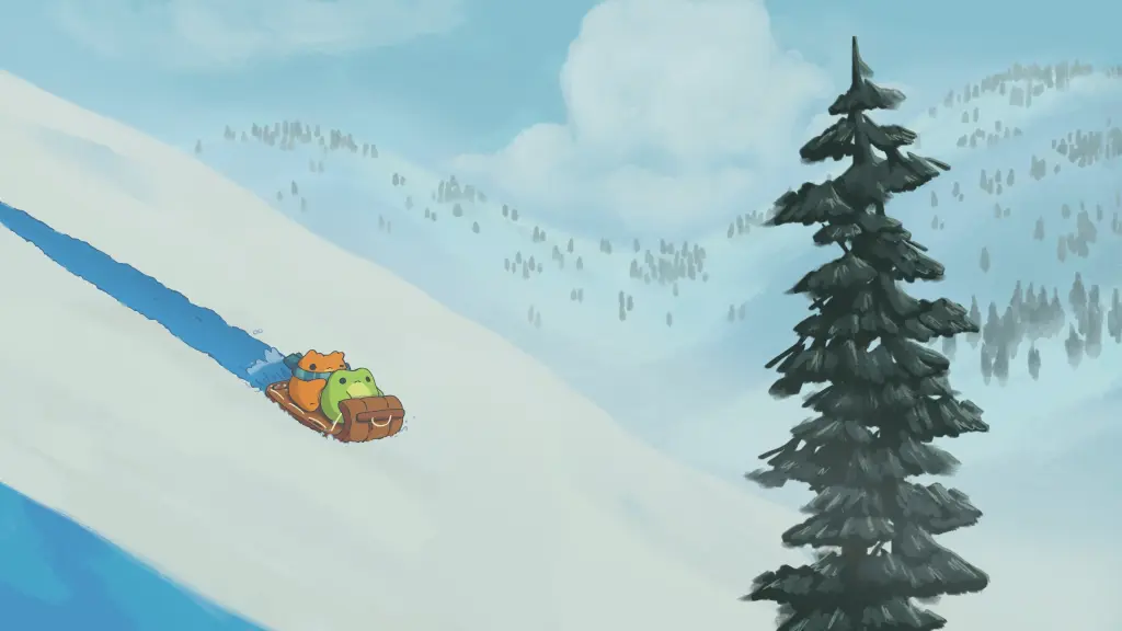 Live wallpaper Sledding Game download on VSThemes.org