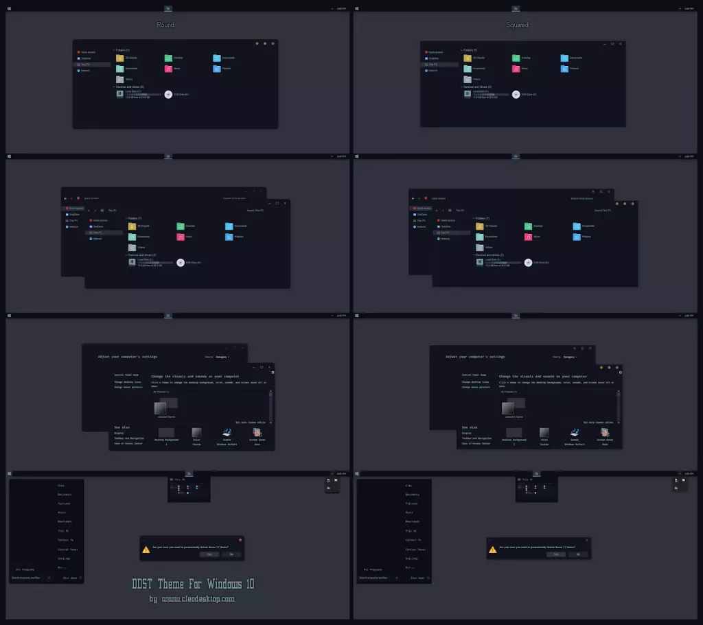 Theme DDST for Windows 10 download on VSThemes.org