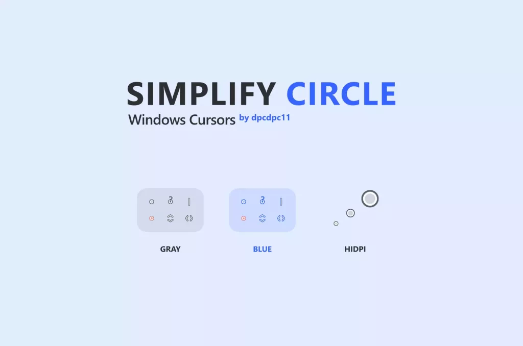 Cursors Simplify Circle on Windows download on VSThemes.org