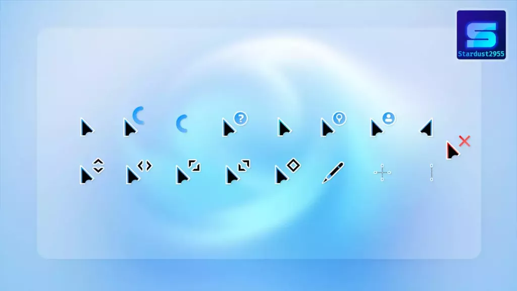Cursors Sky Blue on Windows download on VSThemes.org