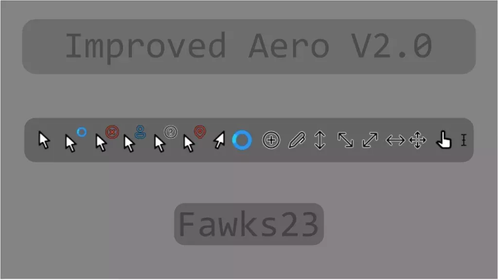 Cursors Improved Aero, second version on Windows download on VSThemes.org
