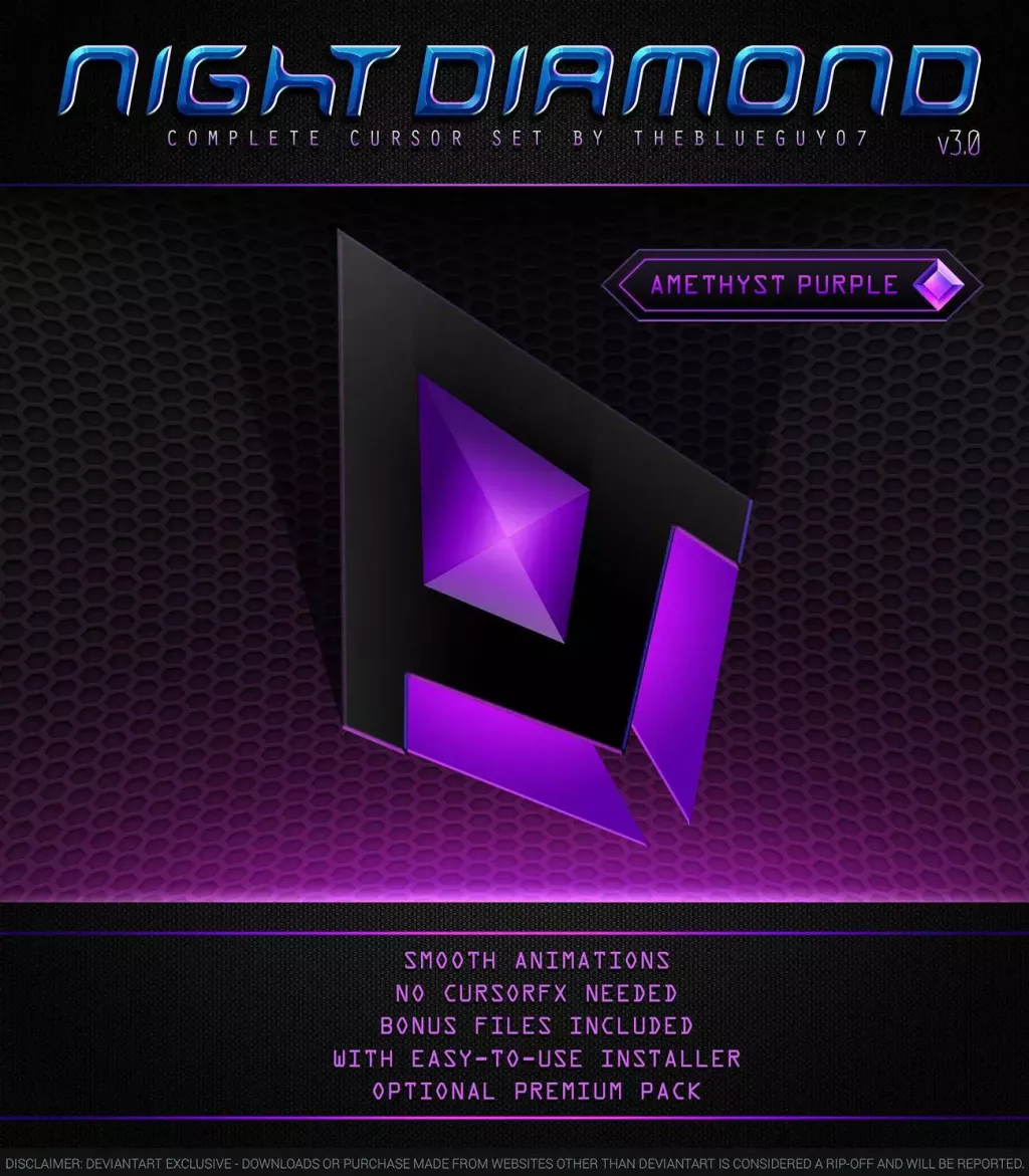 Курсоры Amethyst Purple - Night Diamond v3.0 для Windows скачать на ...