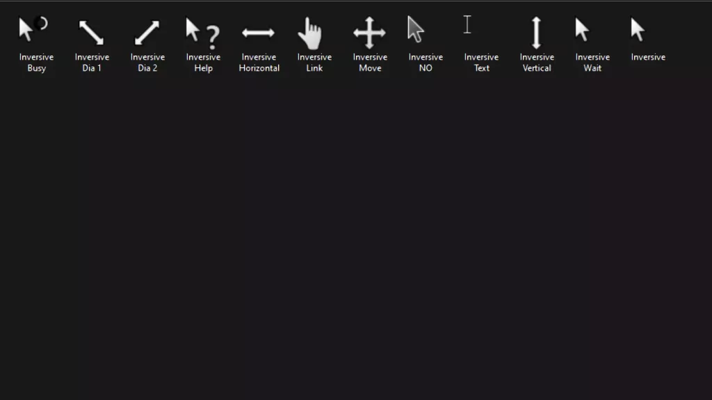 Cursors Inverse on Windows download on VSThemes.org