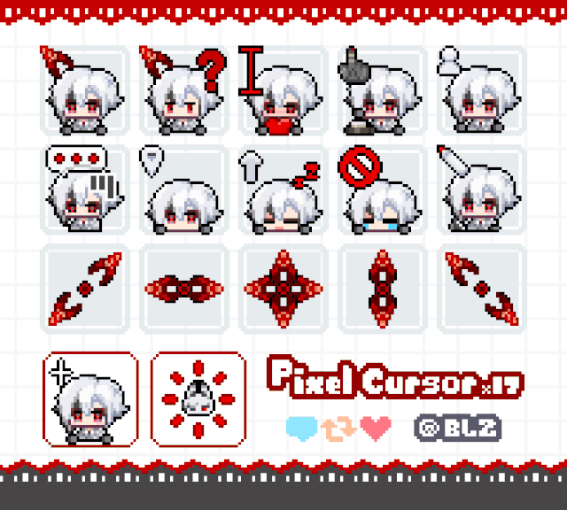 Cursors Arlecchino on Windows download on VSThemes.org