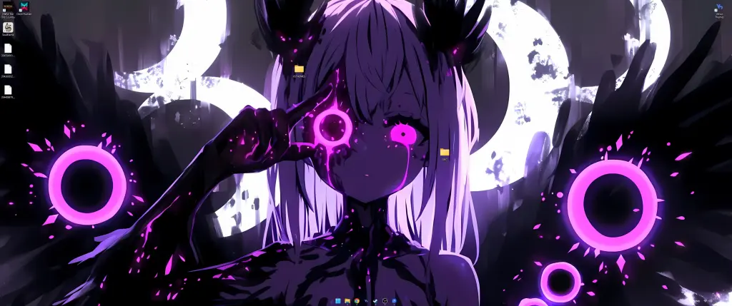 Live wallpaper Psychedelic girl (purple) download on VSThemes.org