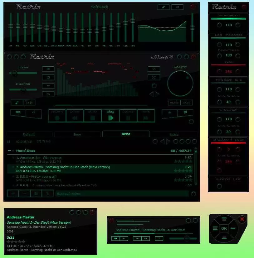 Skin Retrix for AIMP download on VSThemes.org