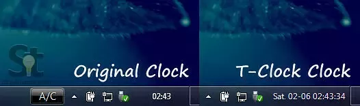 T-Clock Redux - clock on the taskbar download on VSThemes.org