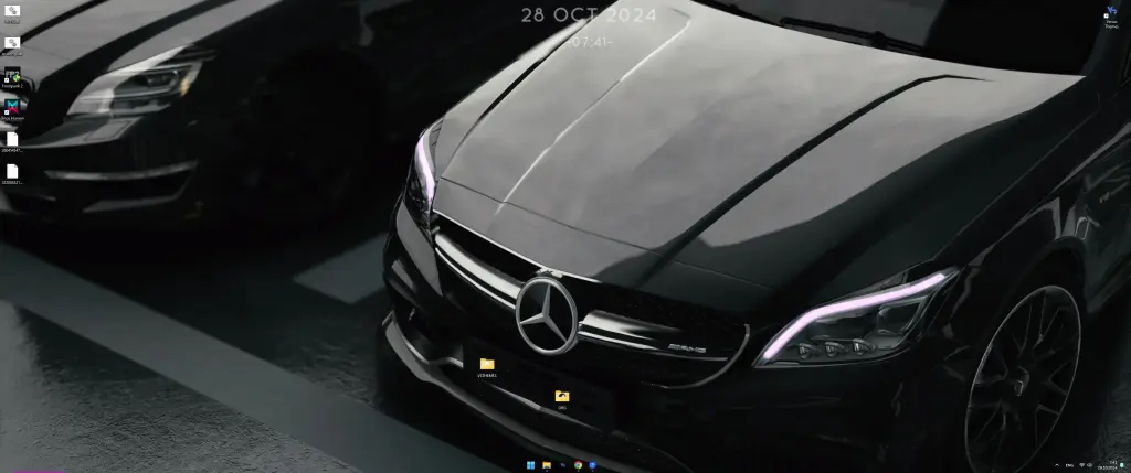 Живые обои Чёрный Mercedes Benz CLS 63S скачать на VSThemes.org