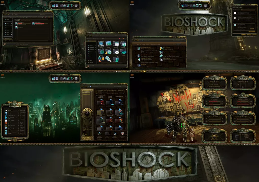 Theme Bioshock for Windows 11 download on VSThemes.org