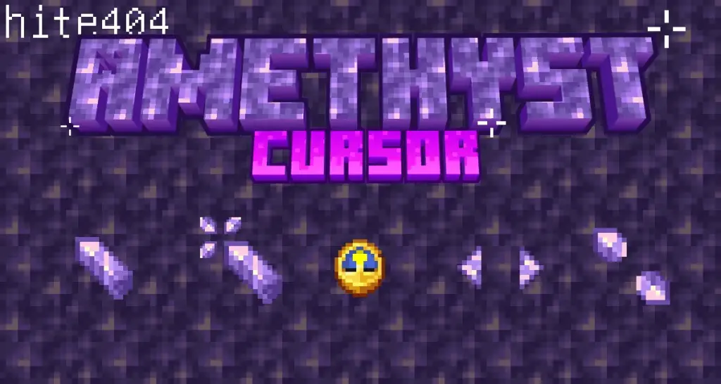 Cursors Minecraft Amethyst on Windows download on VSThemes.org
