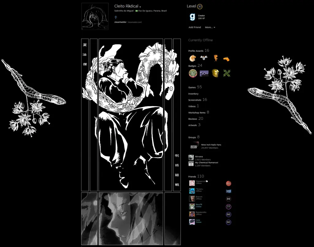 Steam Artwork Suguru Geto (Jujutsu Kaisen) download on VSThemes.org