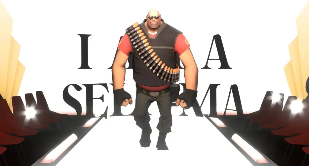 Живые обои Пулемётчик TF 2 (Fashion Edit) скачать на VSThemes.org