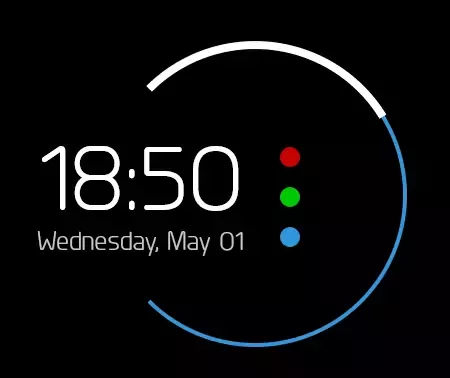 Skin PowerClock for Rainmeter download on VSThemes.org