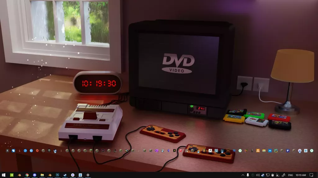 Live wallpaper Nostalgia Family Computer download on VSThemes.org