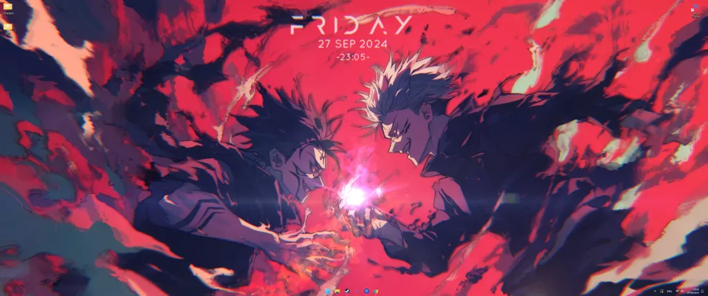 Live wallpaper Ryomen Sukuna vs Satoru Gojo download on VSThemes.org