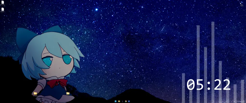 Live wallpaper [Touhou] (Fumo) Its already night download on VSThemes.org