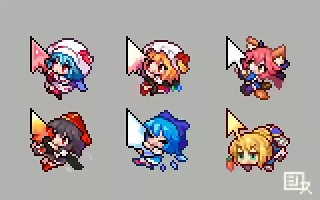 Cursors Touhou Matsuri on Windows download on VSThemes.org