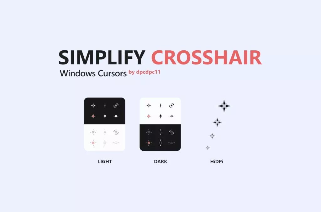 Cursors Simplify Crosshair on Windows download on VSThemes.org