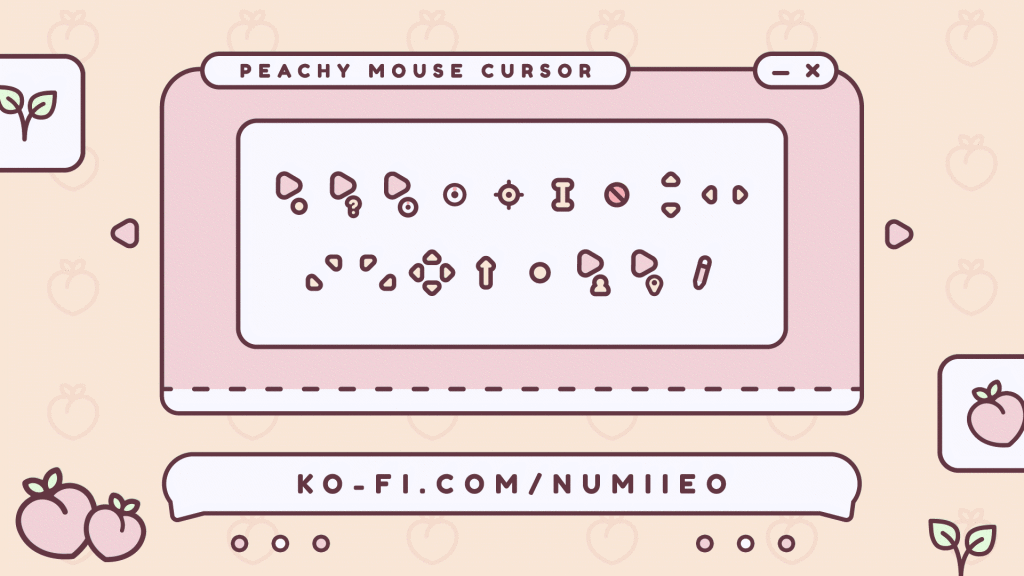 Cursors Peach on Windows download on VSThemes.org