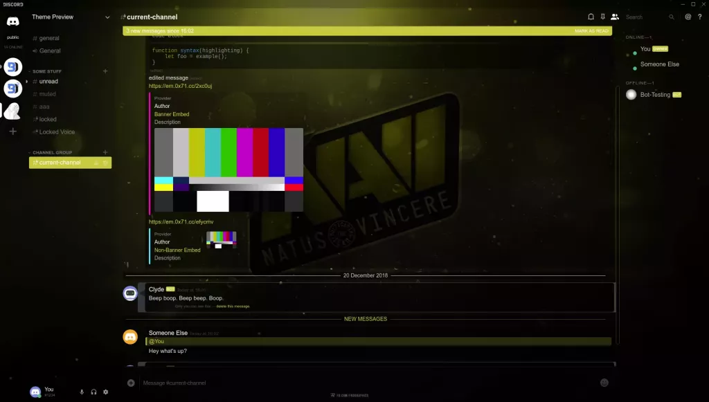 Theme Navi for Discord download on VSThemes.org