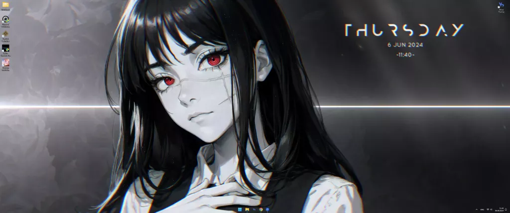 Live wallpaper Black and White Yoru from Chainsaw Man download on ...