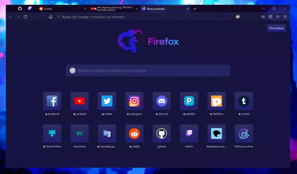 Theme Alpen Blue for Mozilla Firefox download on VSThemes.org