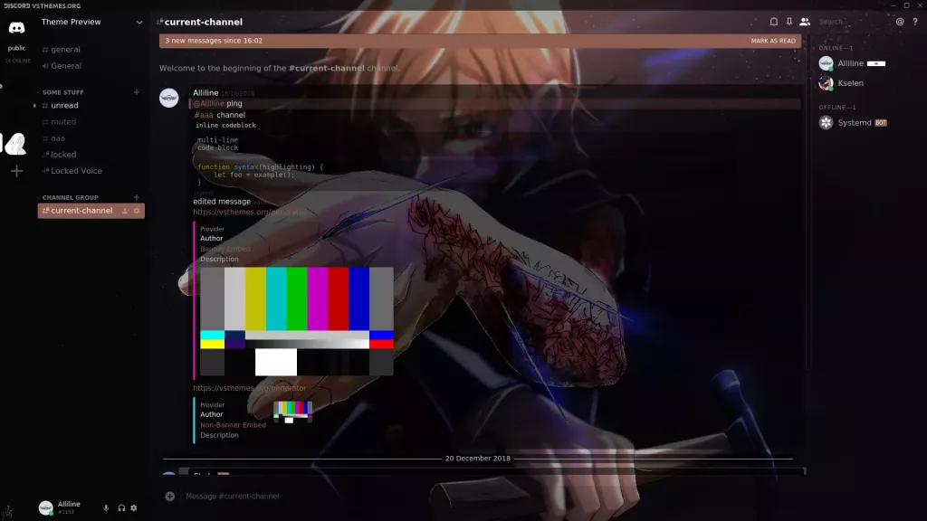Theme JJk Jujutsu Kaisen Nobara v.2 for Discord download on VSThemes.org