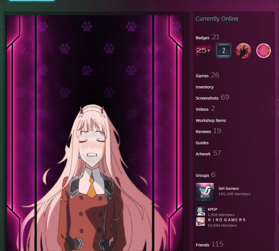 Steam Artwork Zero Two Jumping download on VSThemes.org