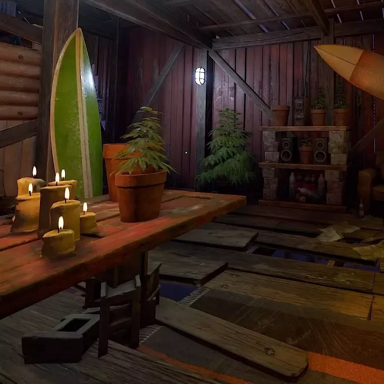 Live wallpaper Rust Universe animated wallpaper [ Fishing Village ...