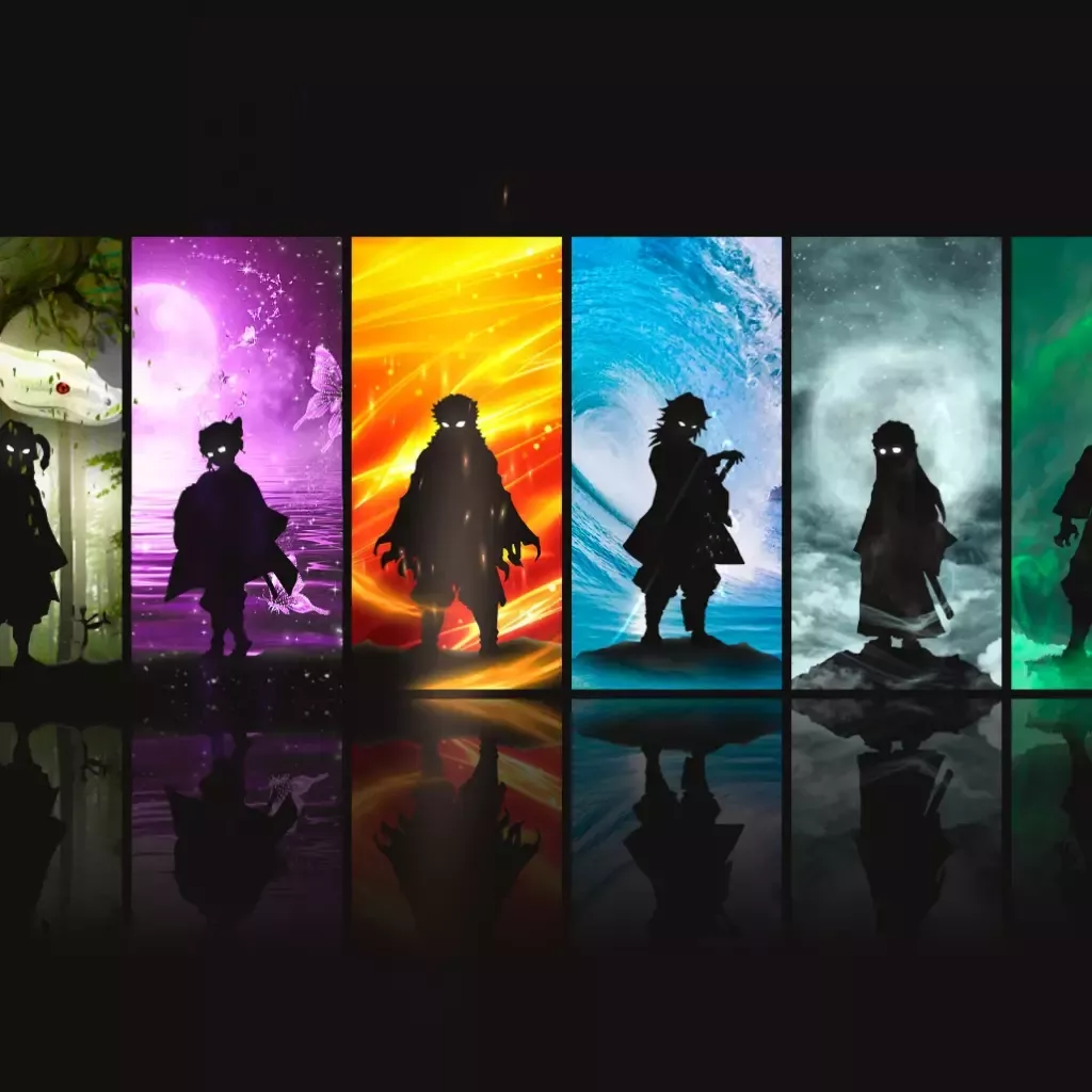 Live wallpaper Demon Slayer Hashiras download on VSThemes.org