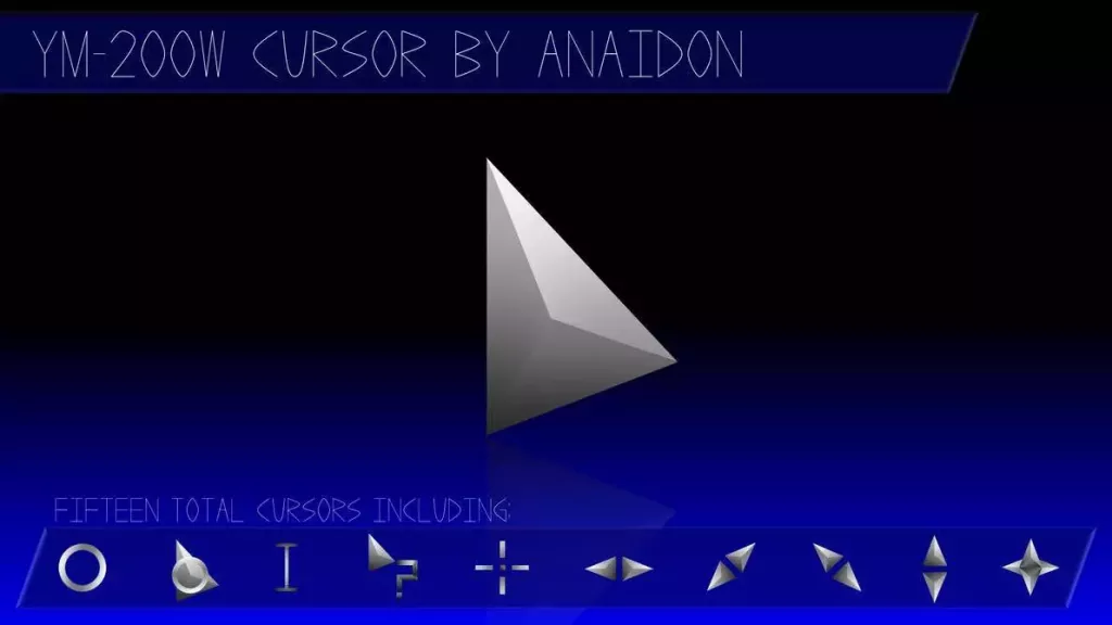 Cursors YM-200, grey version on Windows download on VSThemes.org