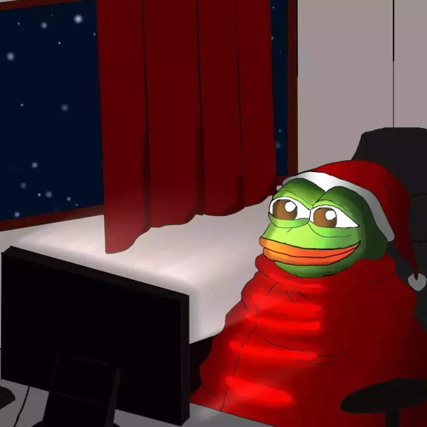 Live wallpaper Pepe Christmas download on VSThemes.org